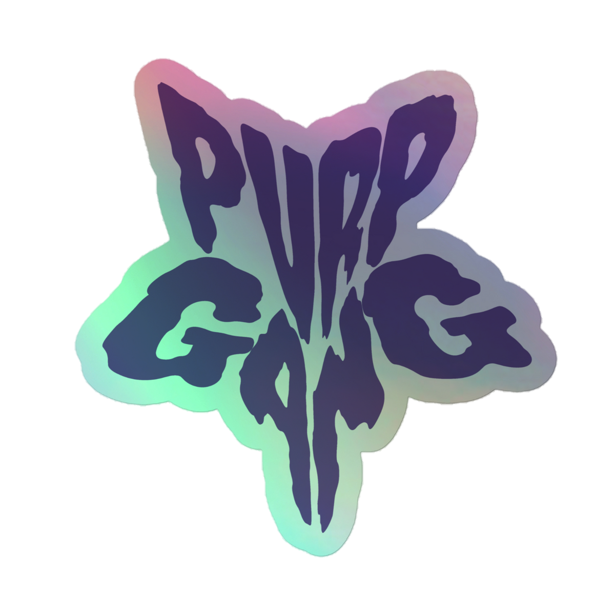 Purp Gang Rock Star Holographic Sticker – razel™
