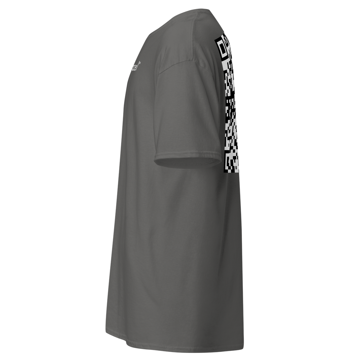 White razel™/razel™ Face QR Code Tee (Front/Back)